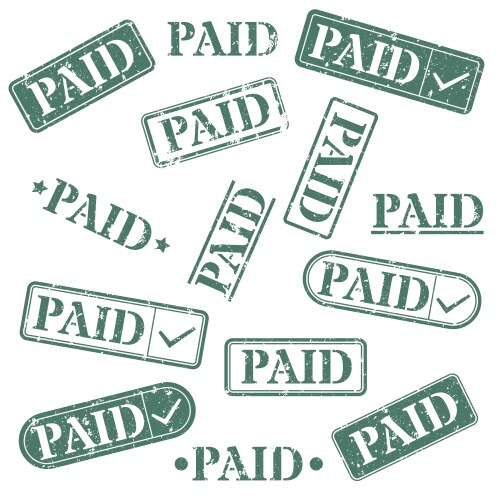 Paid Stamp Vector Images (over 2,700)