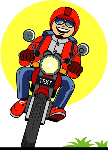 Safety riding Royalty Free Vector Image - VectorStock