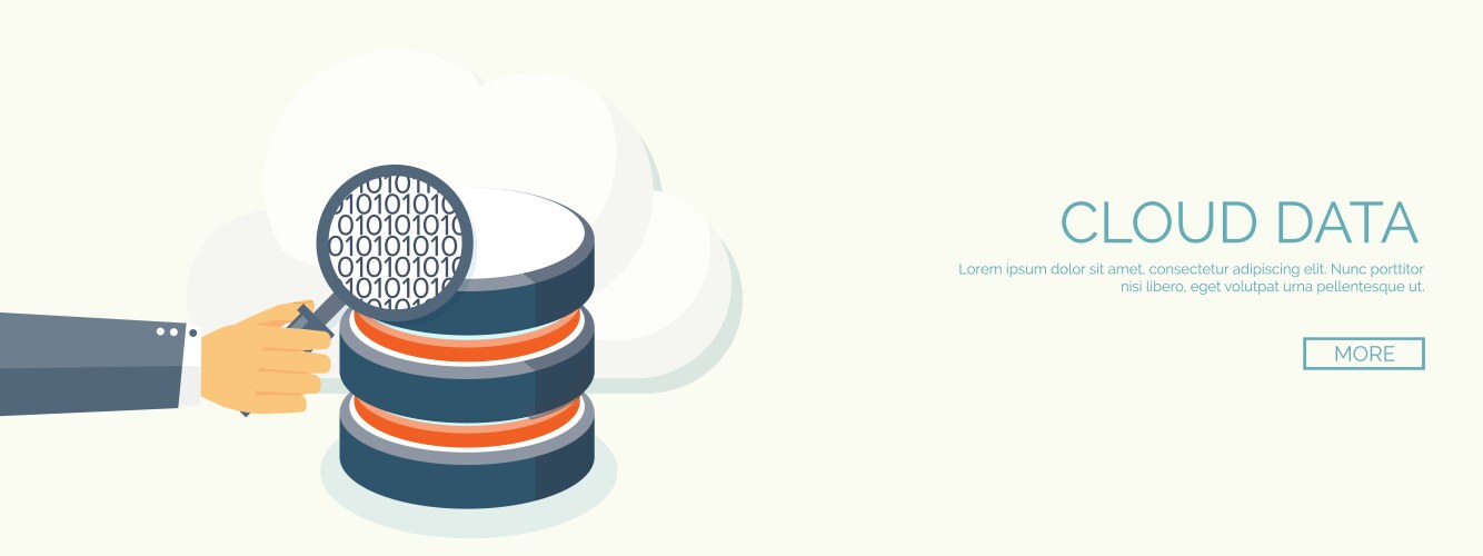 Cloud computing technology connection Royalty Free Vector