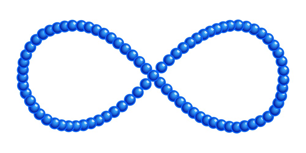 Infinity rope loop Royalty Free Vector Image - VectorStock