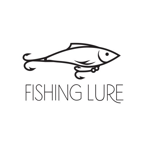 Lure fishing logo Royalty Free Vector Image - VectorStock