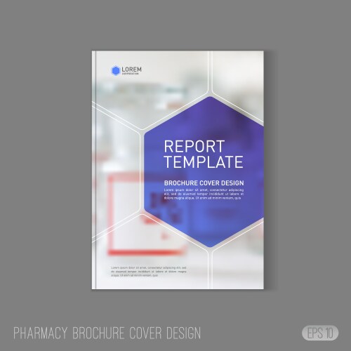 Company book cover brochure template design Vector Image