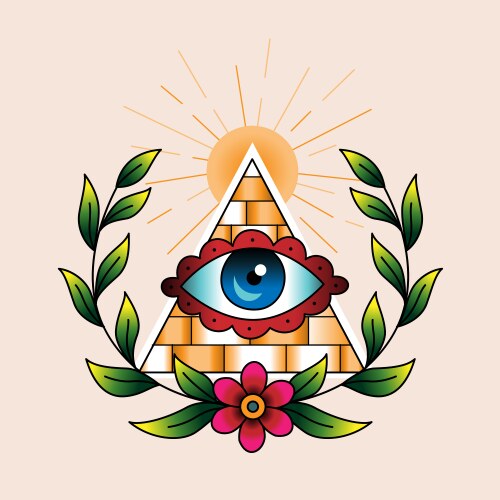 Illuminati Tattoo Vector Images (over 3,000)