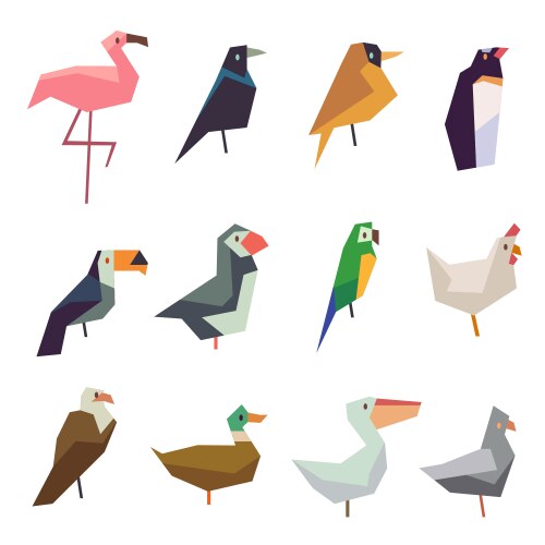 Winter birds Royalty Free Vector Image - VectorStock