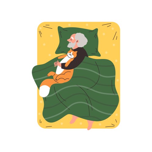 Cartoon Old Man Sleep Vector Images (over 280)
