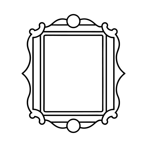 Frame silhouette Royalty Free Vector Image - VectorStock