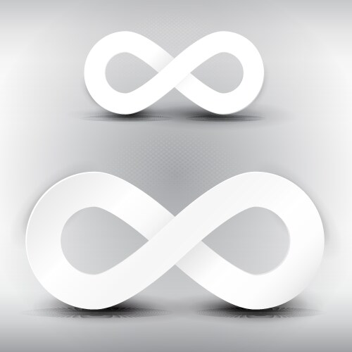Hand drawn infinity sign Royalty Free Vector Image