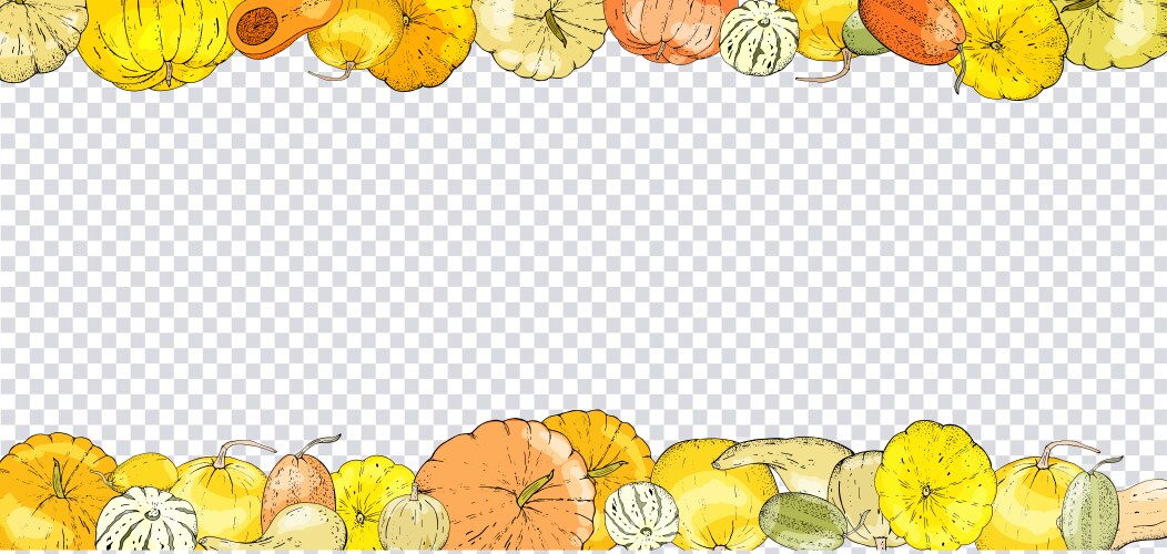 Horizontal square autumn rectangle colored frame Vector Image