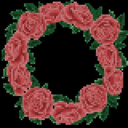 Embroidery Roses Vector Images (over 3,000)