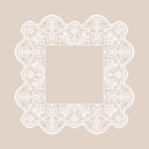 Lace frame Royalty Free Vector Image - VectorStock