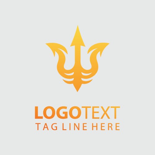 Trident logo Royalty Free Vector Image - VectorStock