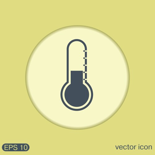 Thermometer icon temperature symbol Royalty Free Vector