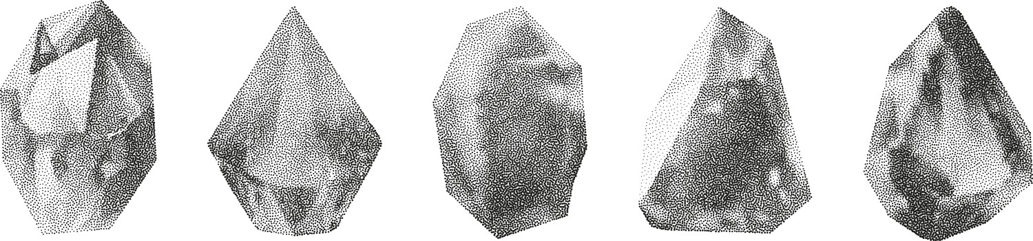 3d gradient geometric shapes with noise Royalty Free Vector