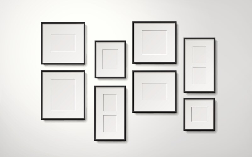 Picture frames decoration Royalty Free Vector Image