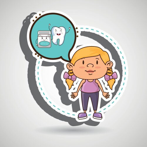 Emoticon with missing teeth Royalty Free Vector Image