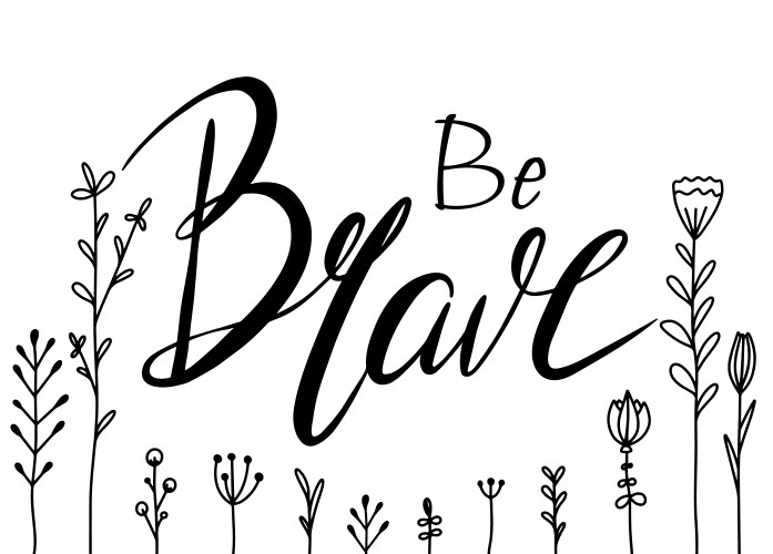 Brave Calligraphy Vector Images (over 1,000)