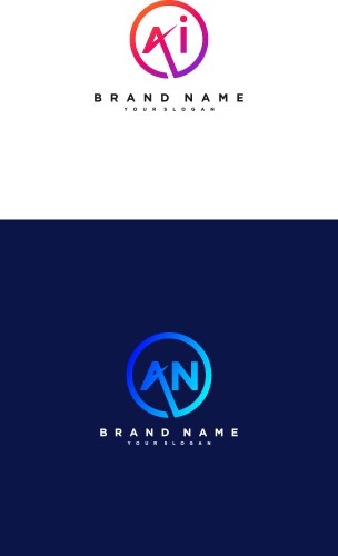 Ai logo icon design Royalty Free Vector Image - VectorStock