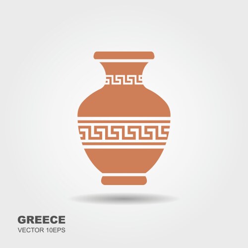 Ancient greece antique amphora set vase Royalty Free Vector