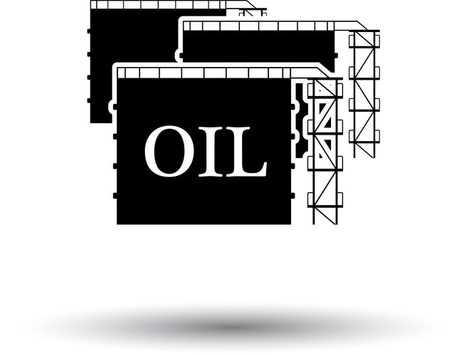 Tank with oil storage heating icon Royalty Free Vector Image