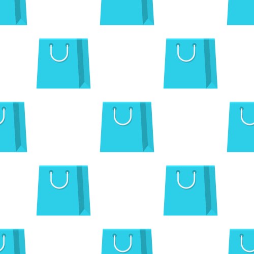 Shopping bag seamless texture background Vector Image