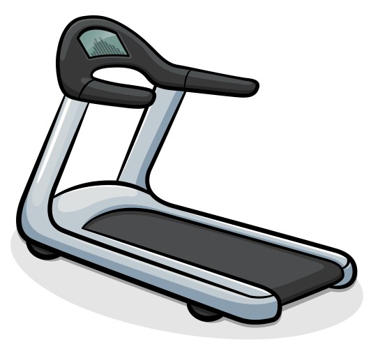 Rowing machine cartoon Royalty Free Vector Image