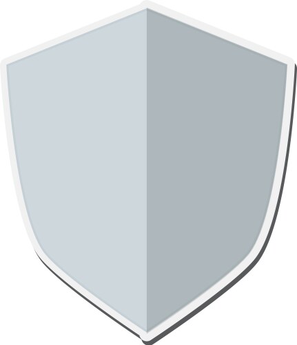Blank shield icon Royalty Free Vector Image - VectorStock
