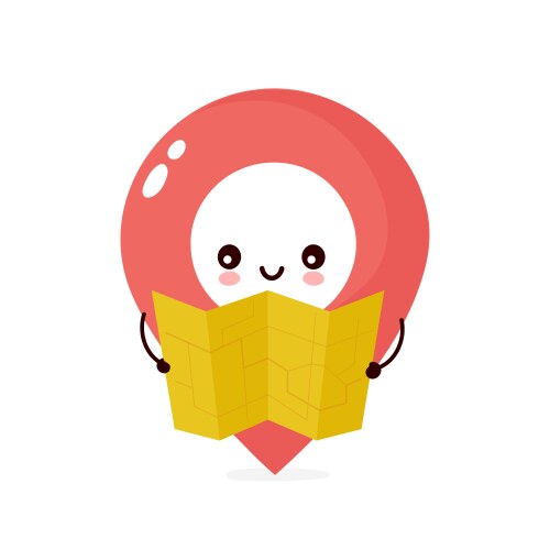 Cute happy funny united kingdom map and flag Vector Image