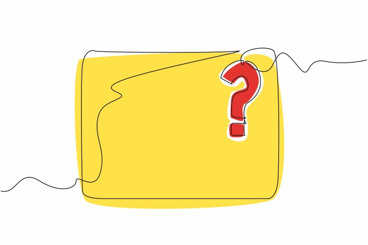 National trivia day one single line drawing Vector Image