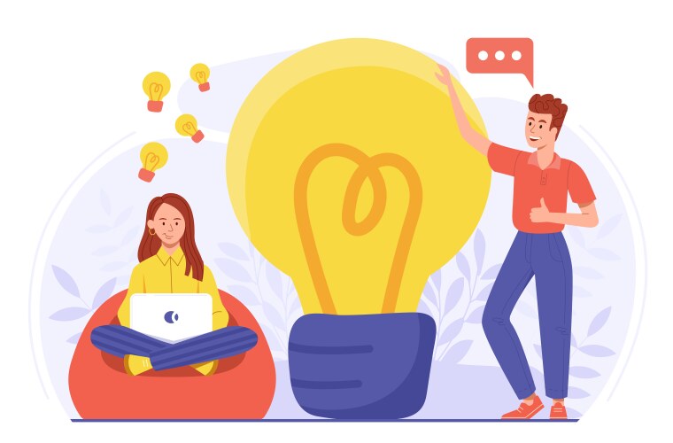 A new idea Royalty Free Vector Image - VectorStock