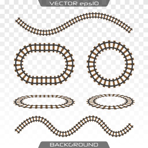 Straight tracks art design Royalty Free Vector Image