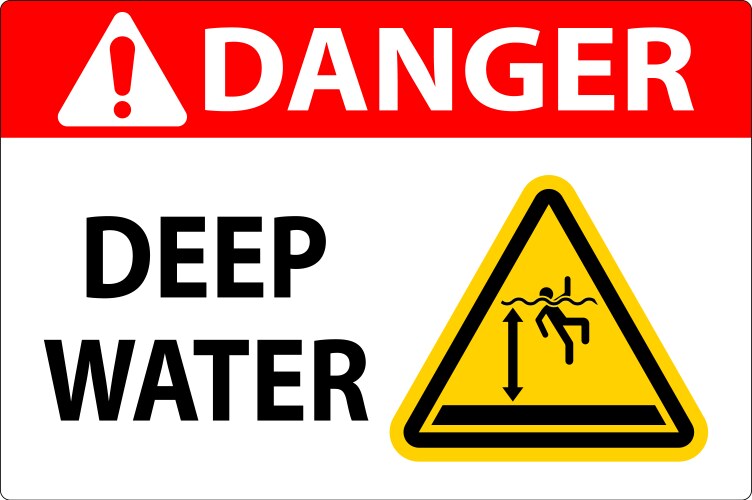 Danger Deep Water Vector Images (over 5,000)