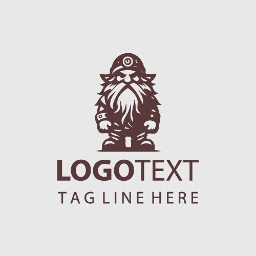 Dwarf logo Royalty Free Vector Image - VectorStock