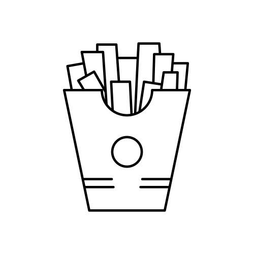 French Fries Outline Vector Images (over 4,700)