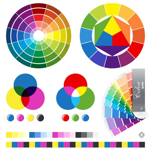 Colorful palette full spectrum colors Royalty Free Vector