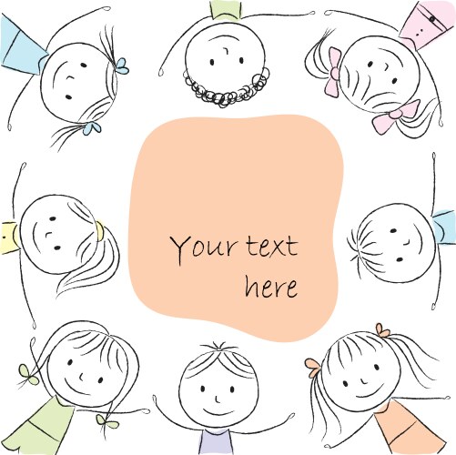 Children draw on asphalt Royalty Free Vector Image