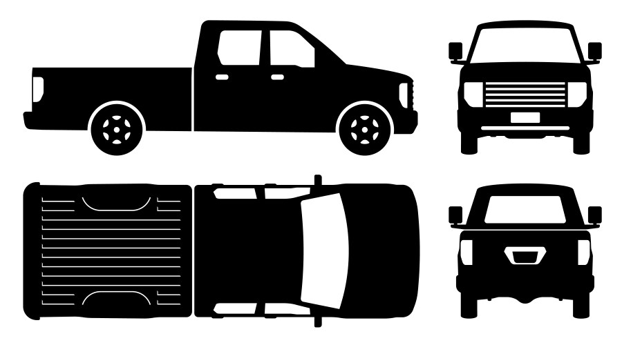 Pickup Truck Outline