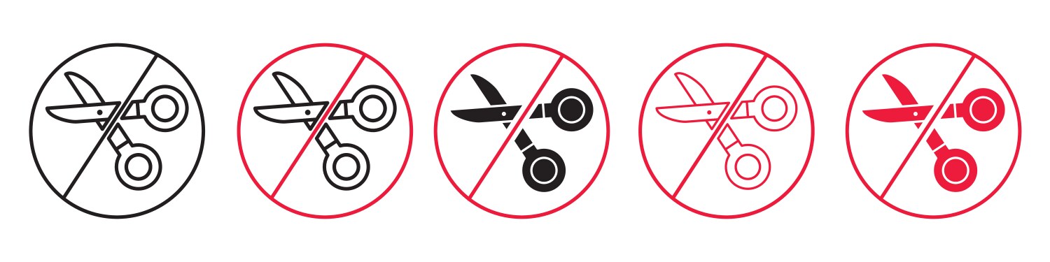 Do not litter linear logo mark in black and white Vector Image