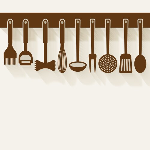 Cookware kitchen set Royalty Free Vector Image