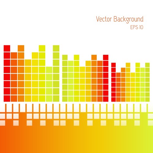 Yellow background with grid abstract backdrop Vector Image