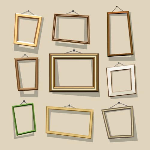 Picture photo frames Royalty Free Vector Image