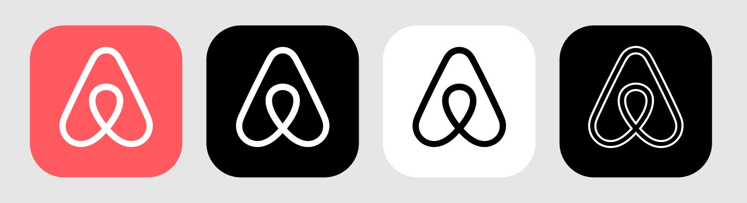 Airbnb Logo Vector Airbnb Gold Plated Metalic Icon Logo Vector Stock