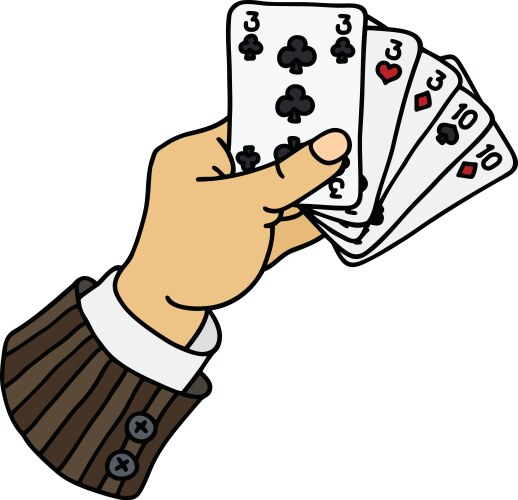 Cartoon playing cards Royalty Free Vector Image