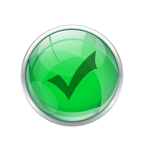 Green Tick Button Vector Images (over 7,900)