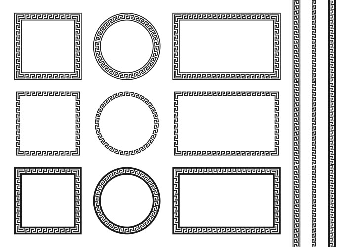 Roman Border Pattern Vector Images (over 1,500)