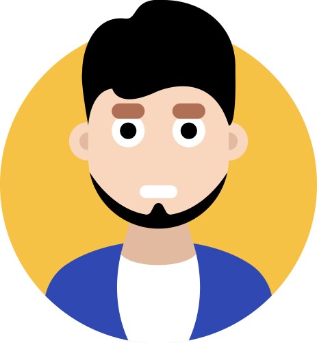 Office secretary avatar Royalty Free Vector Image