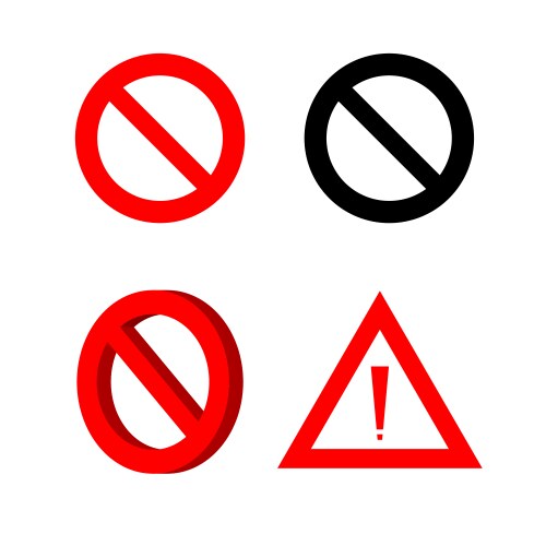 Red Circle Ban Vector Images (over 10,000)