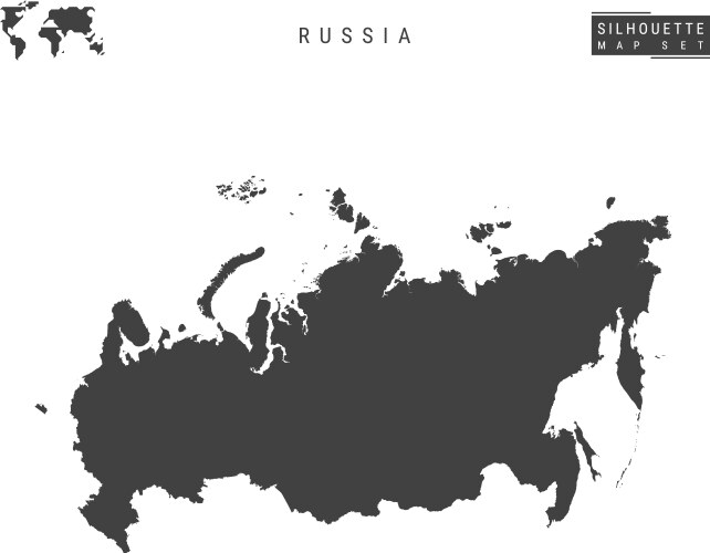 Russia map Royalty Free Vector Image - VectorStock