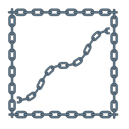 Entangled chains Royalty Free Vector Image - VectorStock
