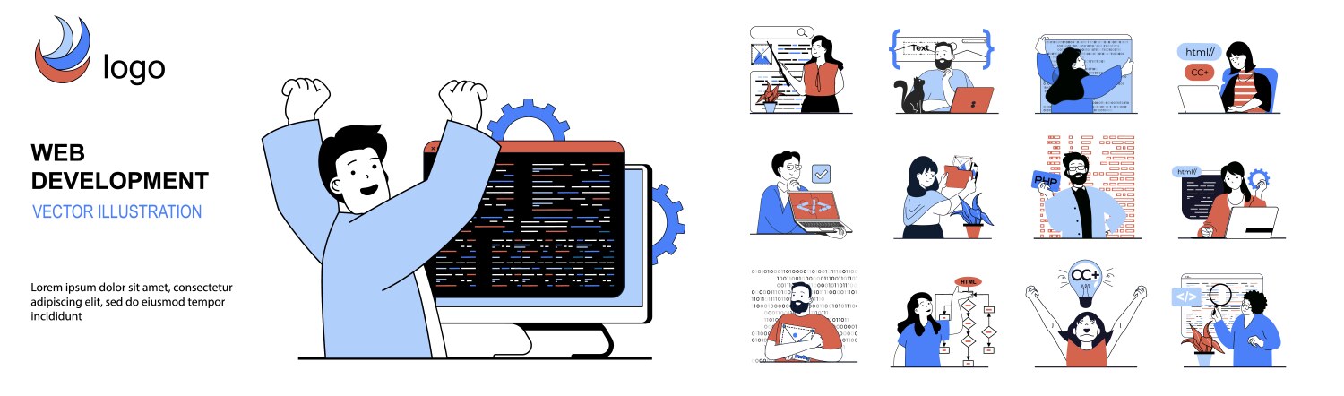 Web Developer Cartoon Vector Images (over 25,000)