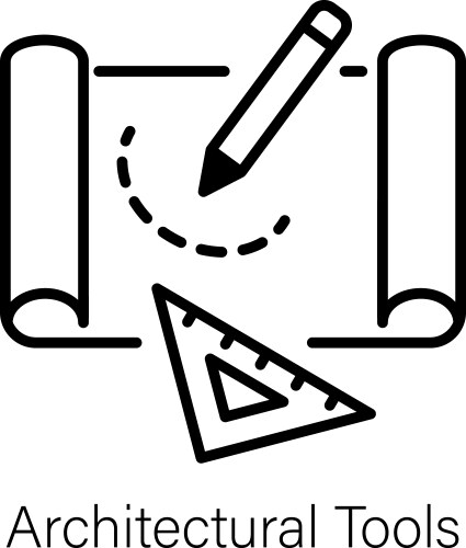 Architectural plan Royalty Free Vector Image - VectorStock